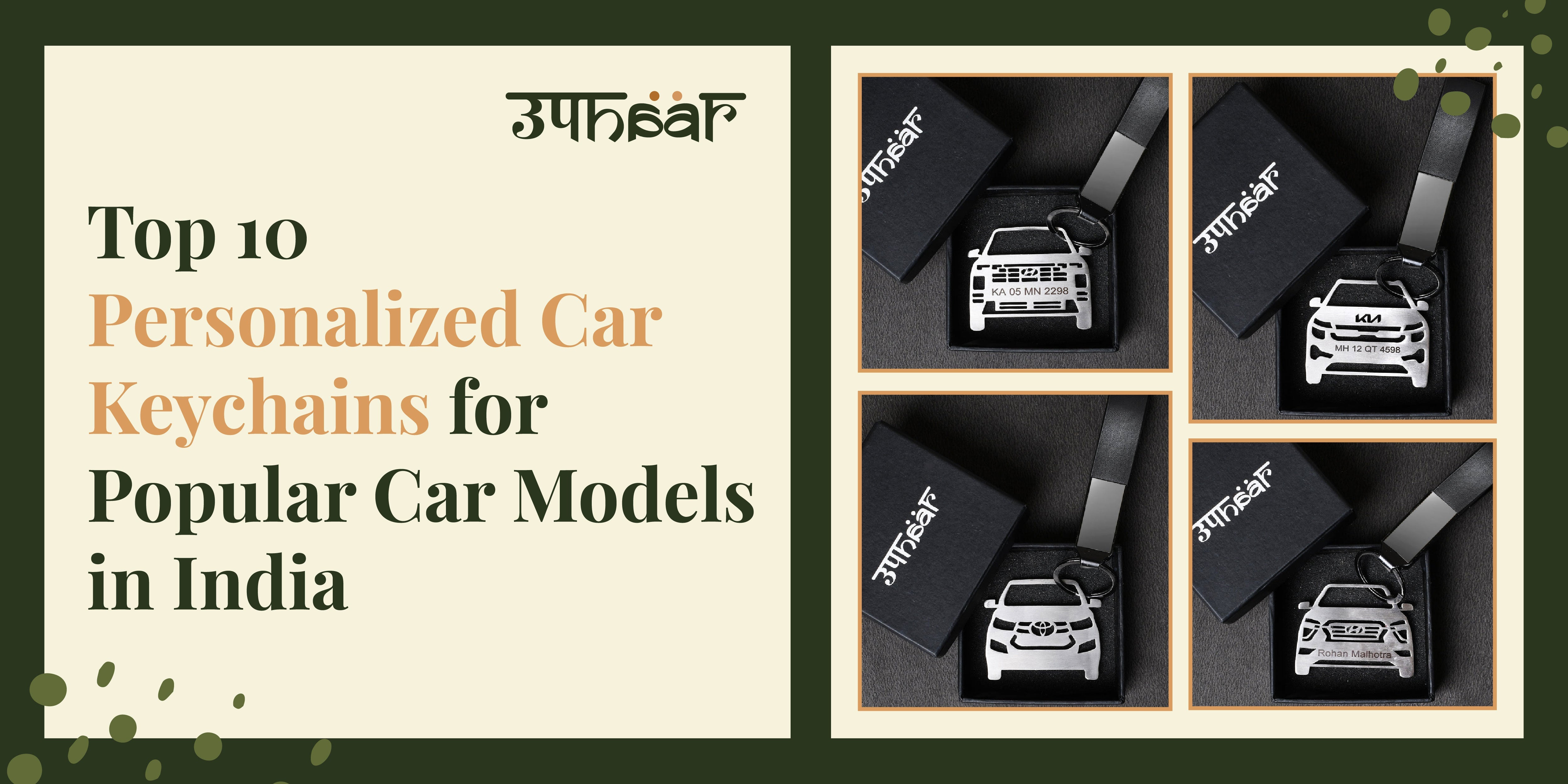 10 Personalized Car Keychains for Popular Car Models in India – Uphaar